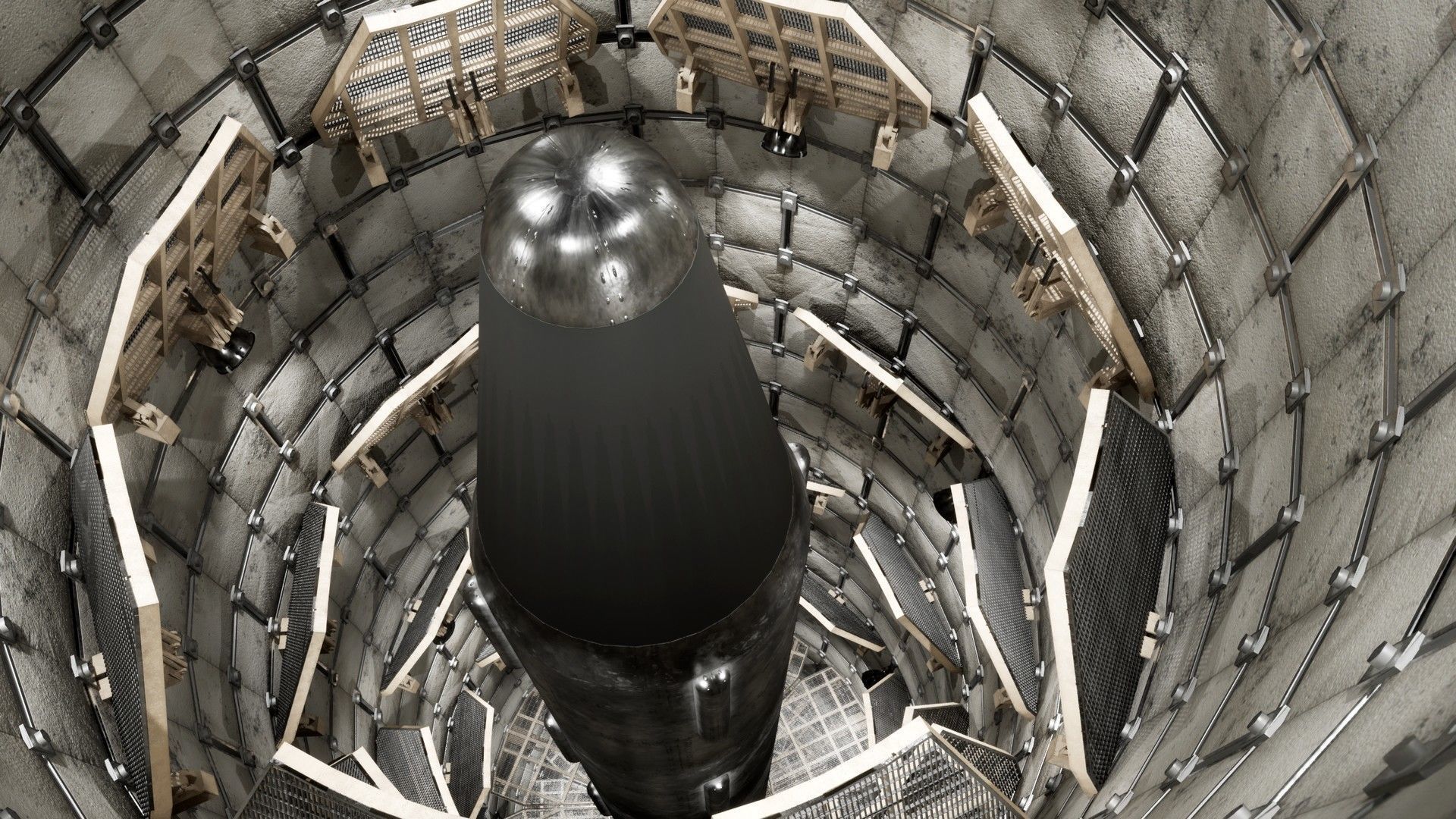 3D model Nuclear Missile Launch Bunker - Environment VR / AR / low-poly ...