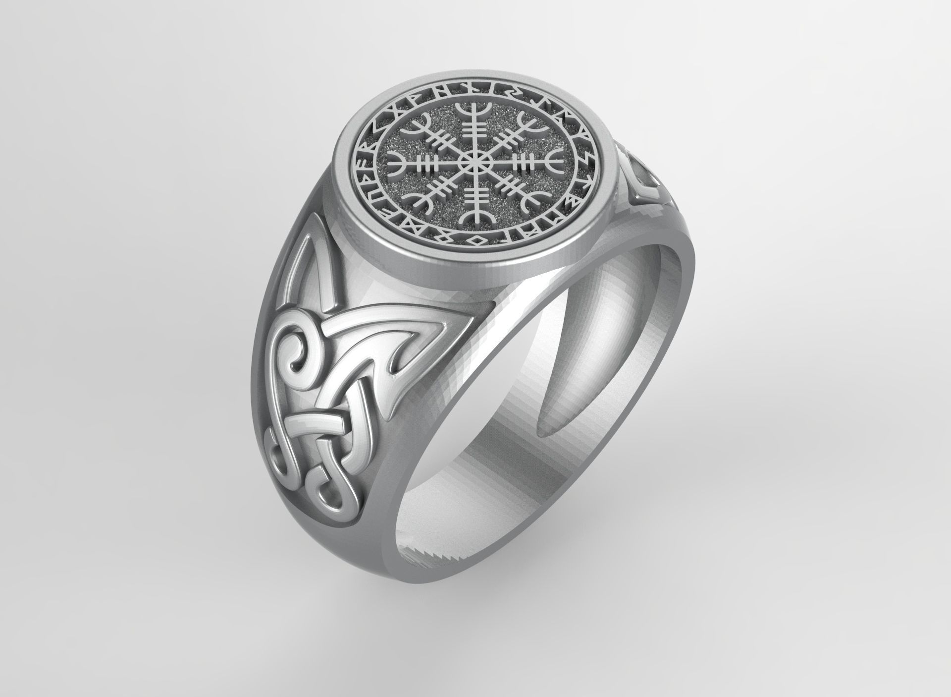celtic compass ring 3D model 3D printable | CGTrader