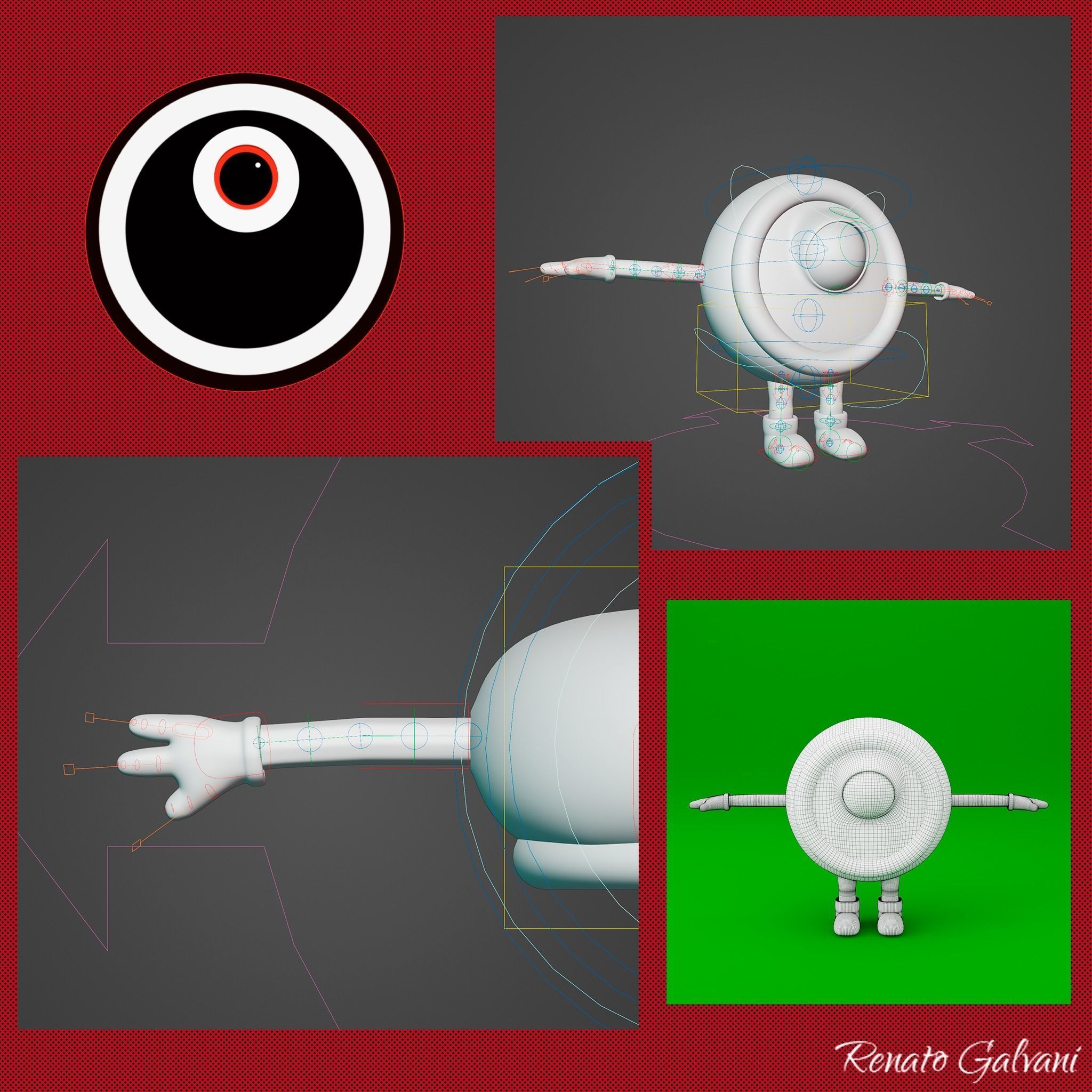 Hi I am Circle 3D model rigged | CGTrader