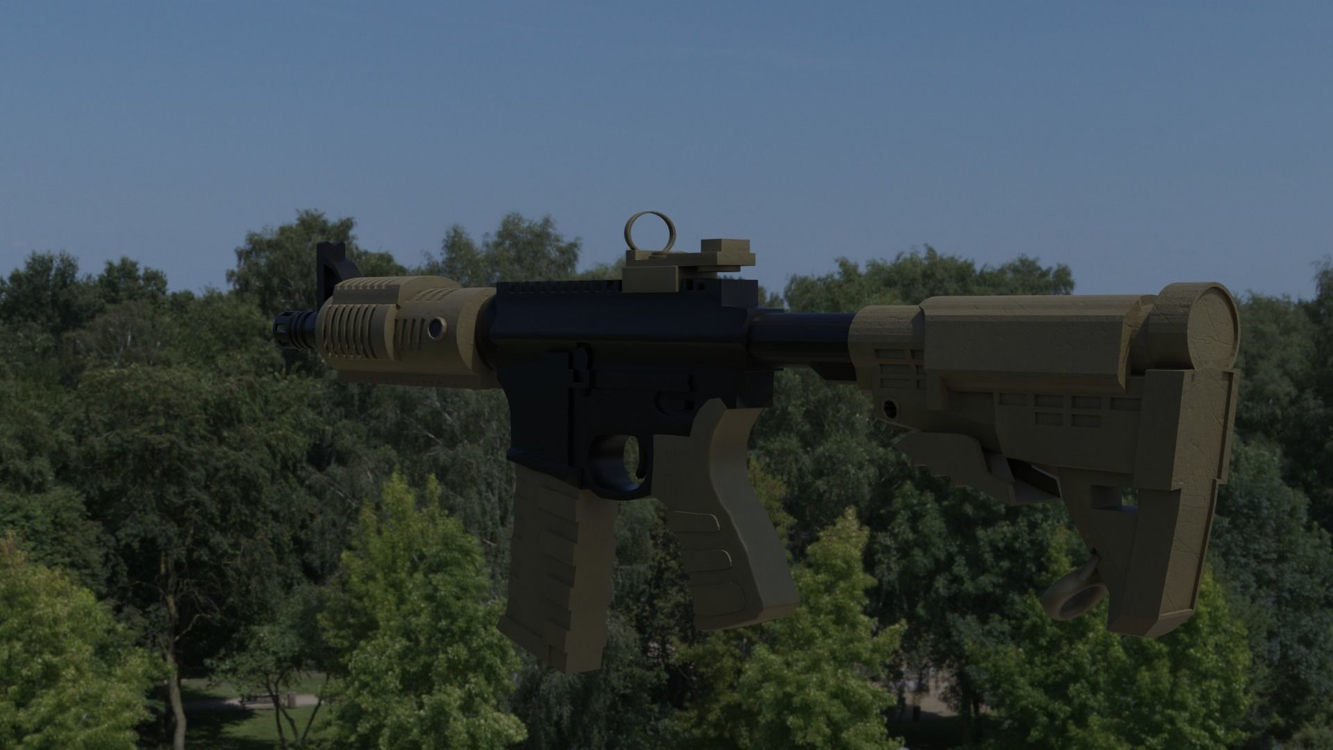 LowPoly M4A4 free free VR / AR / low-poly 3D model | CGTrader