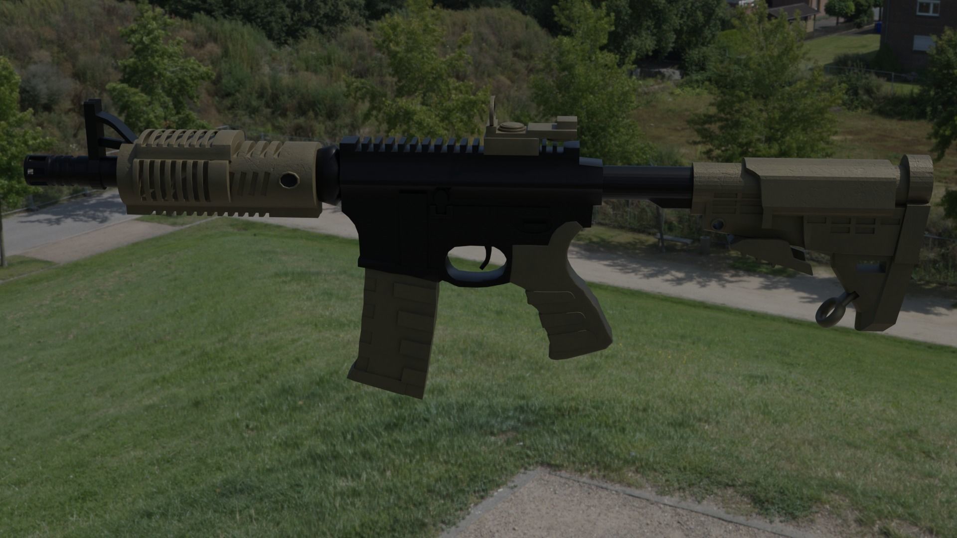 LowPoly M4A4 free free VR / AR / low-poly 3D model | CGTrader