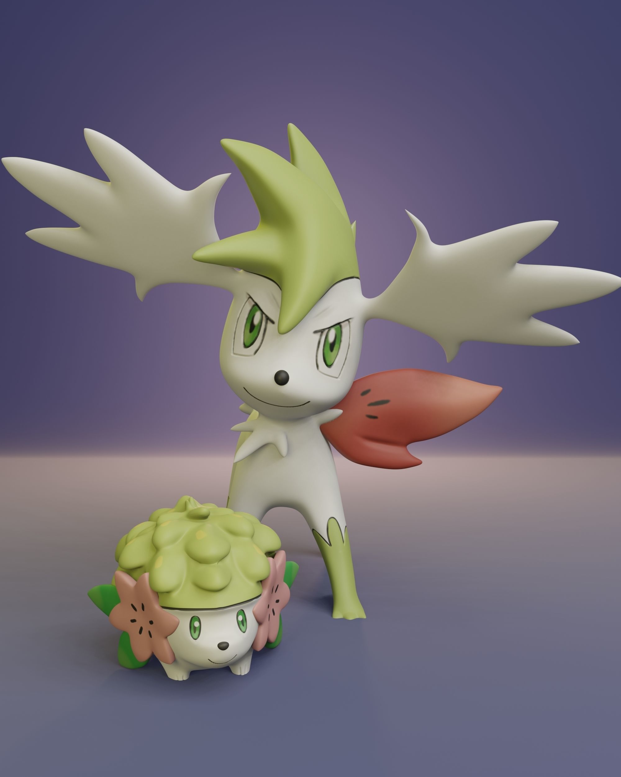 Pokemon - Shaymin both forms 3D model 3D printable | CGTrader