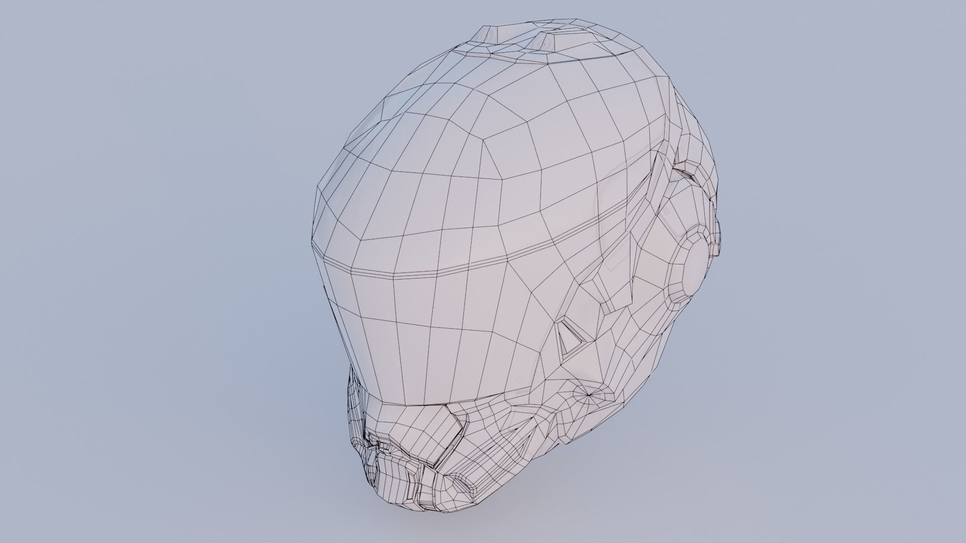 lowpoly scifi helmet free VR / AR / low-poly 3D model | CGTrader