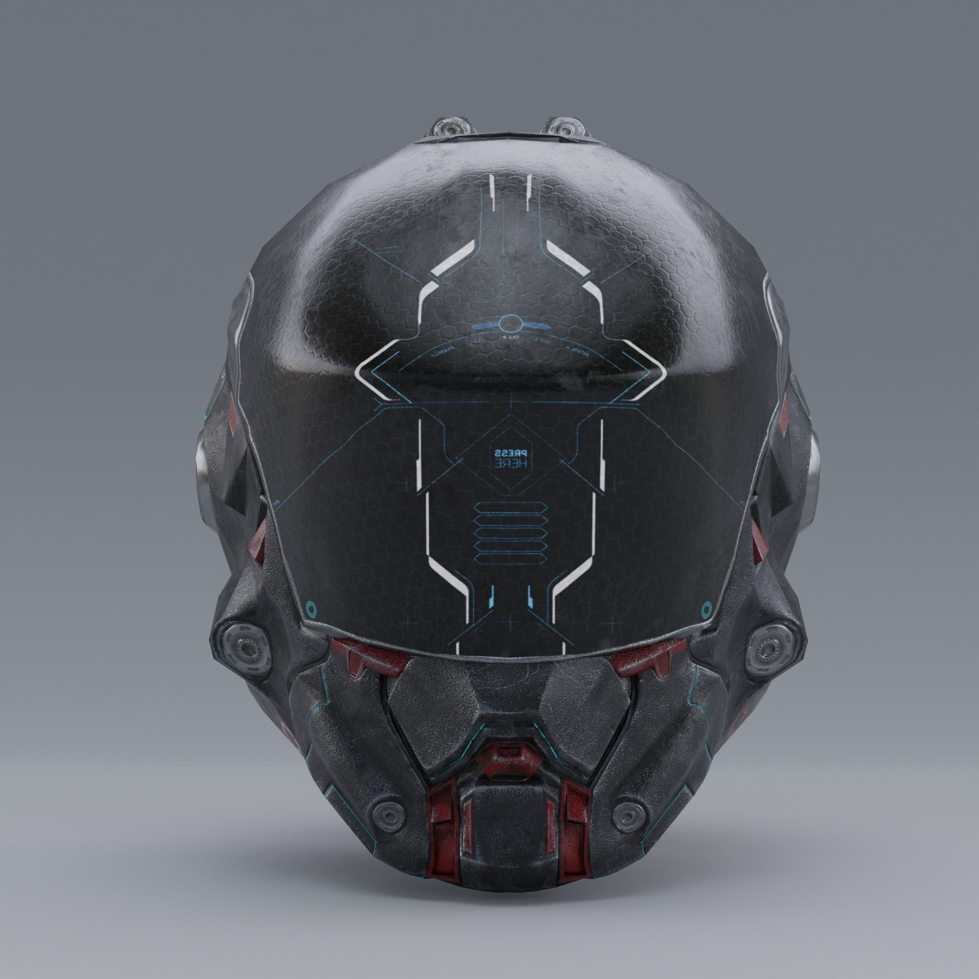 lowpoly scifi helmet free VR / AR / low-poly 3D model | CGTrader