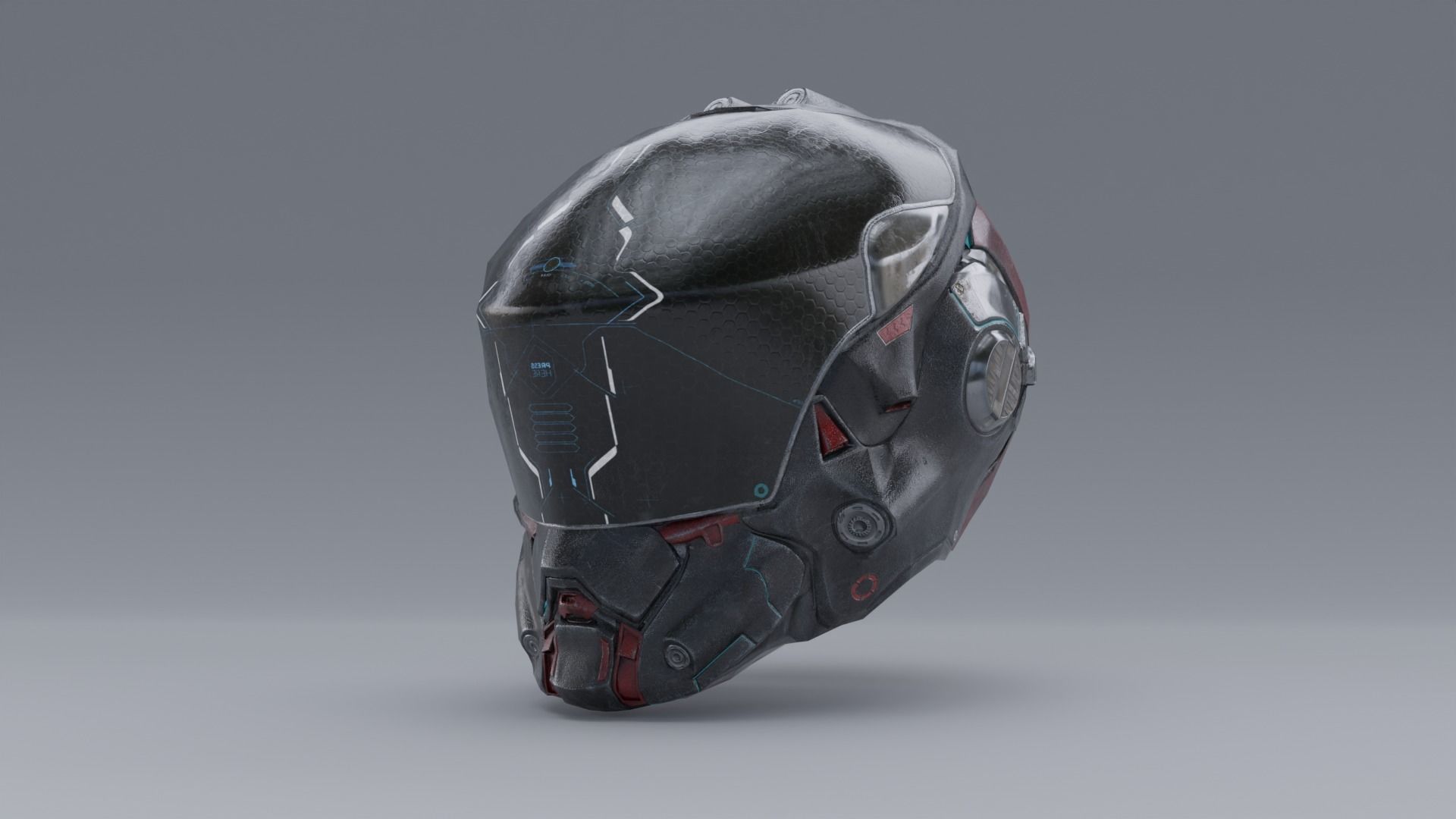 lowpoly scifi helmet free VR / AR / low-poly 3D model | CGTrader