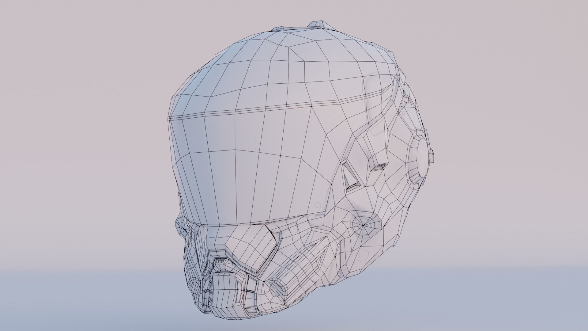 lowpoly scifi helmet free VR / AR / low-poly 3D model | CGTrader