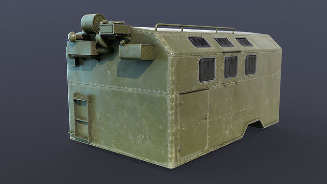 3D model Kung Military Trailer VR / AR / low-poly | CGTrader