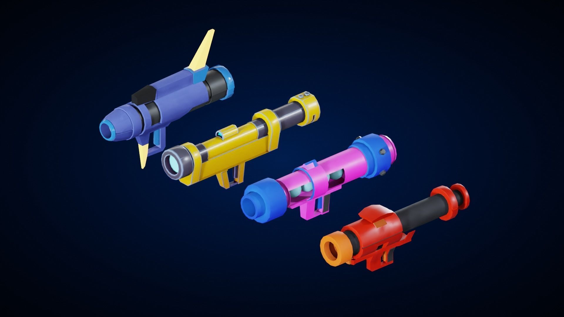 3D model Low poly Guns VR / AR / low-poly | CGTrader