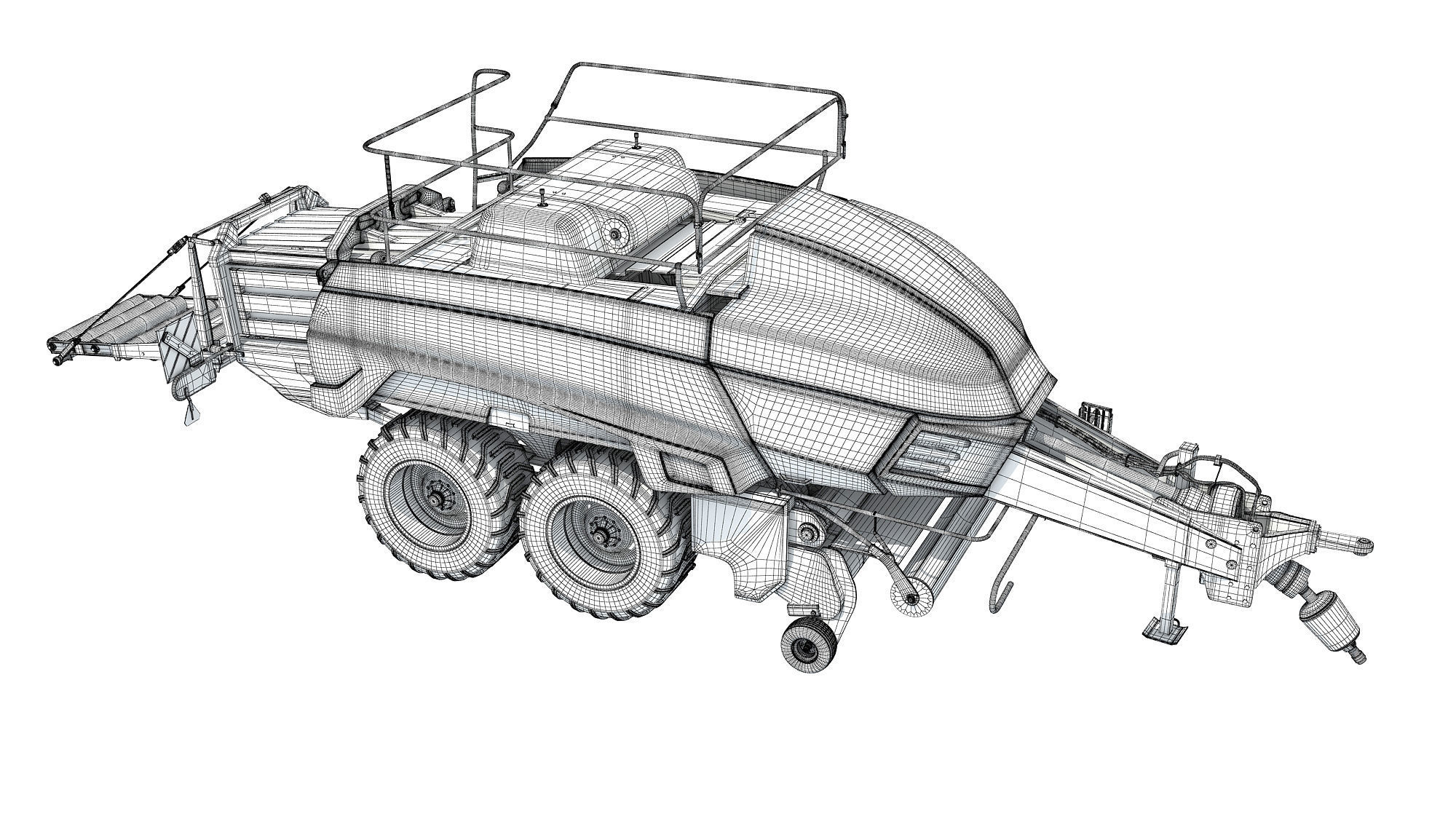 Large Square Baler 3D model | CGTrader