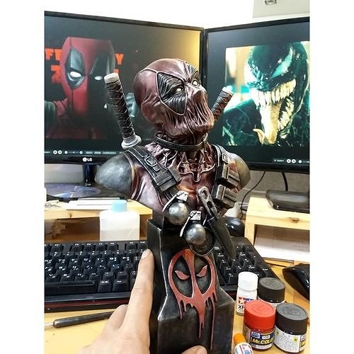 Deadpool Bust 3D Model Ready to Print 3D model 3D printable | CGTrader
