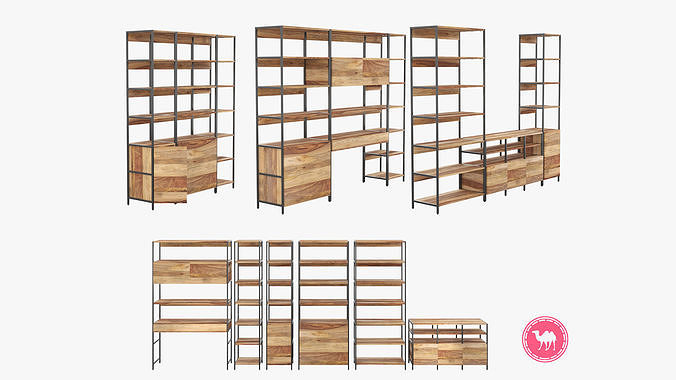 3D model Industrial Modular Storage VR / AR / low-poly | CGTrader