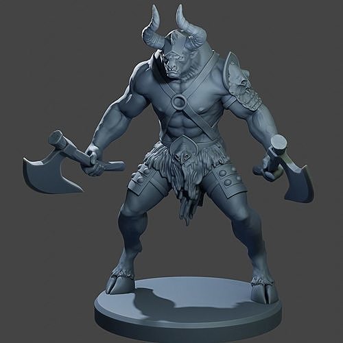 Minotaur STL for 3d printing 3D model 3D printable | CGTrader