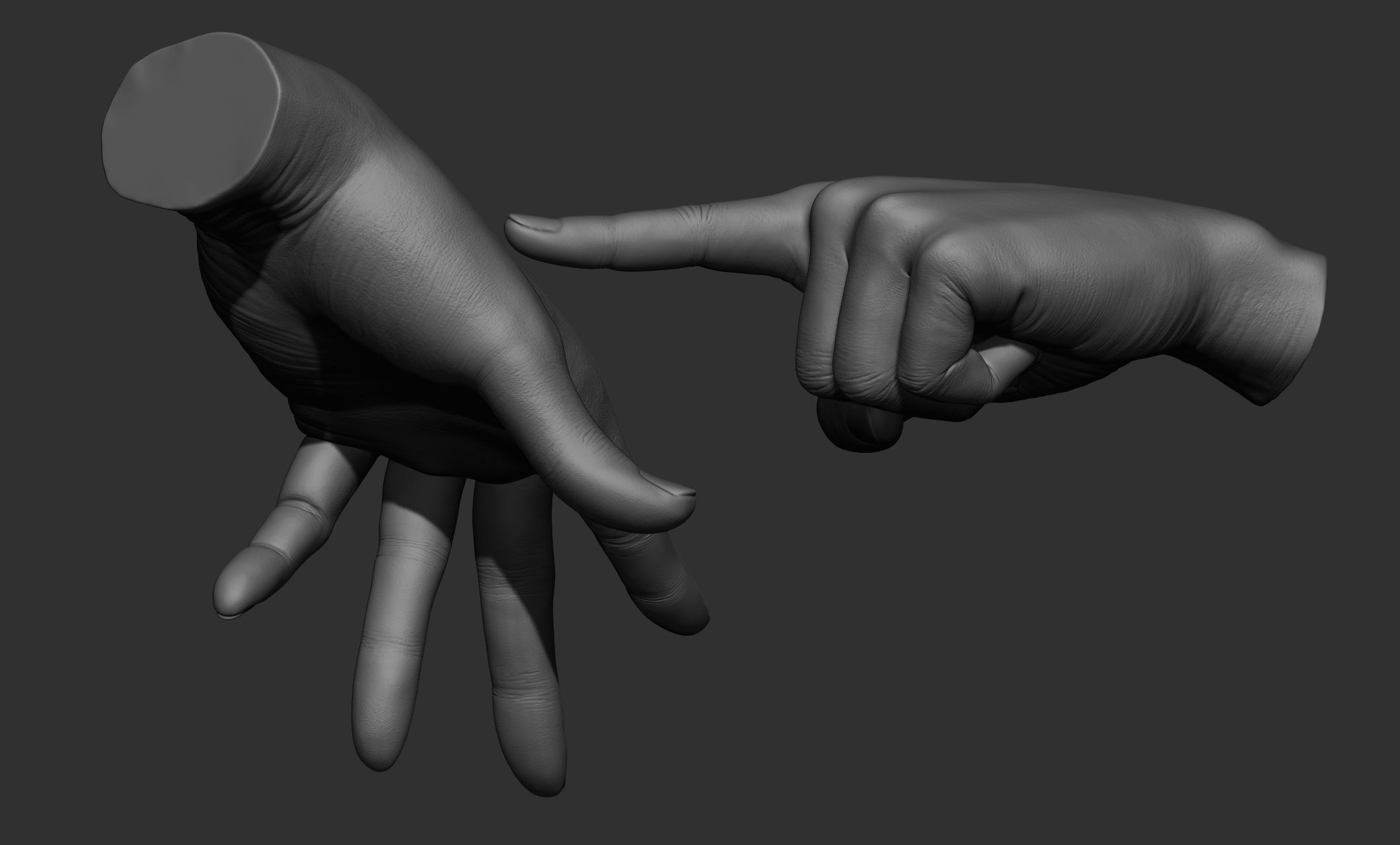 17 Female hand poses 3D model | CGTrader