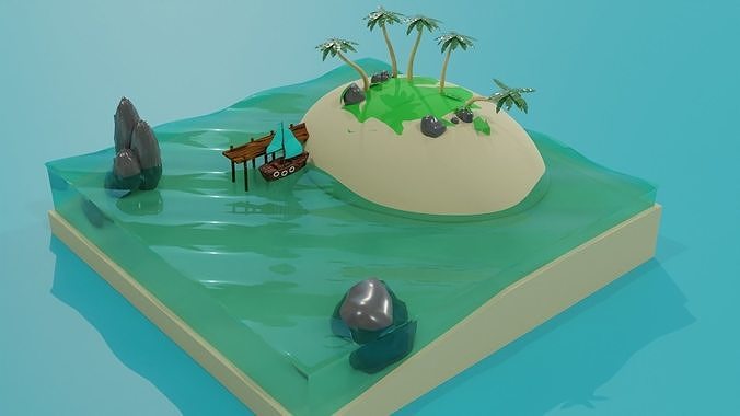 island tropical Texture | CGTrader
