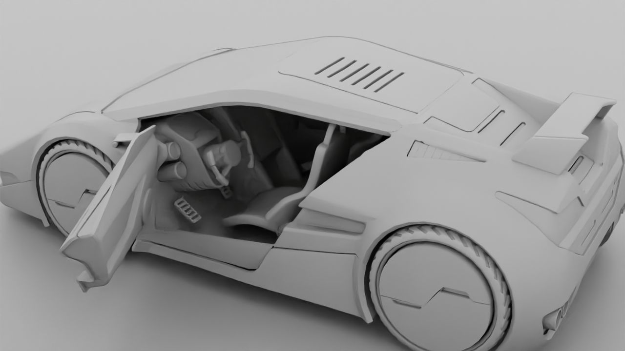 Super car rigged vehicle 3D model rigged | CGTrader