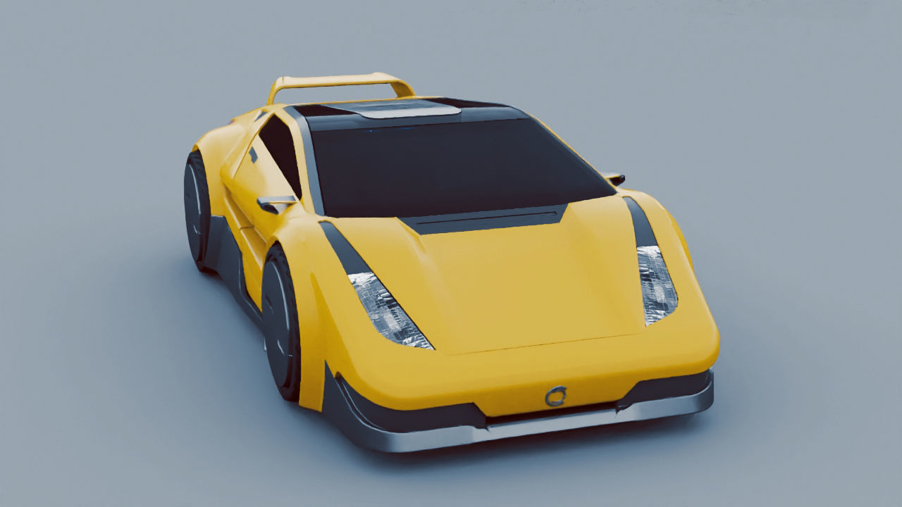 Super car rigged vehicle 3D model rigged | CGTrader