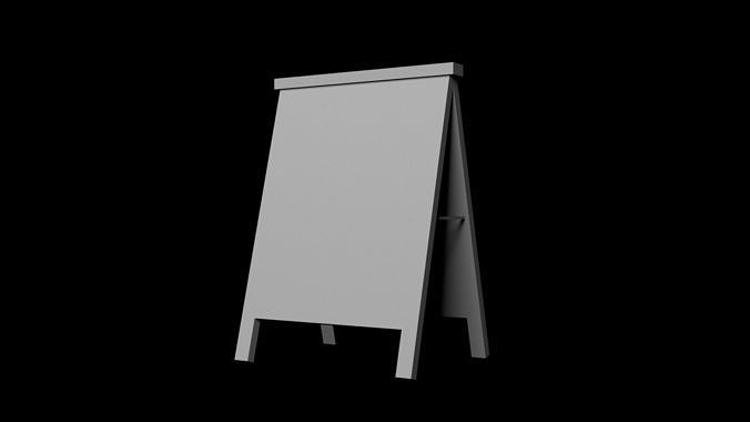 3D model Standing Board VR / AR / low-poly | CGTrader