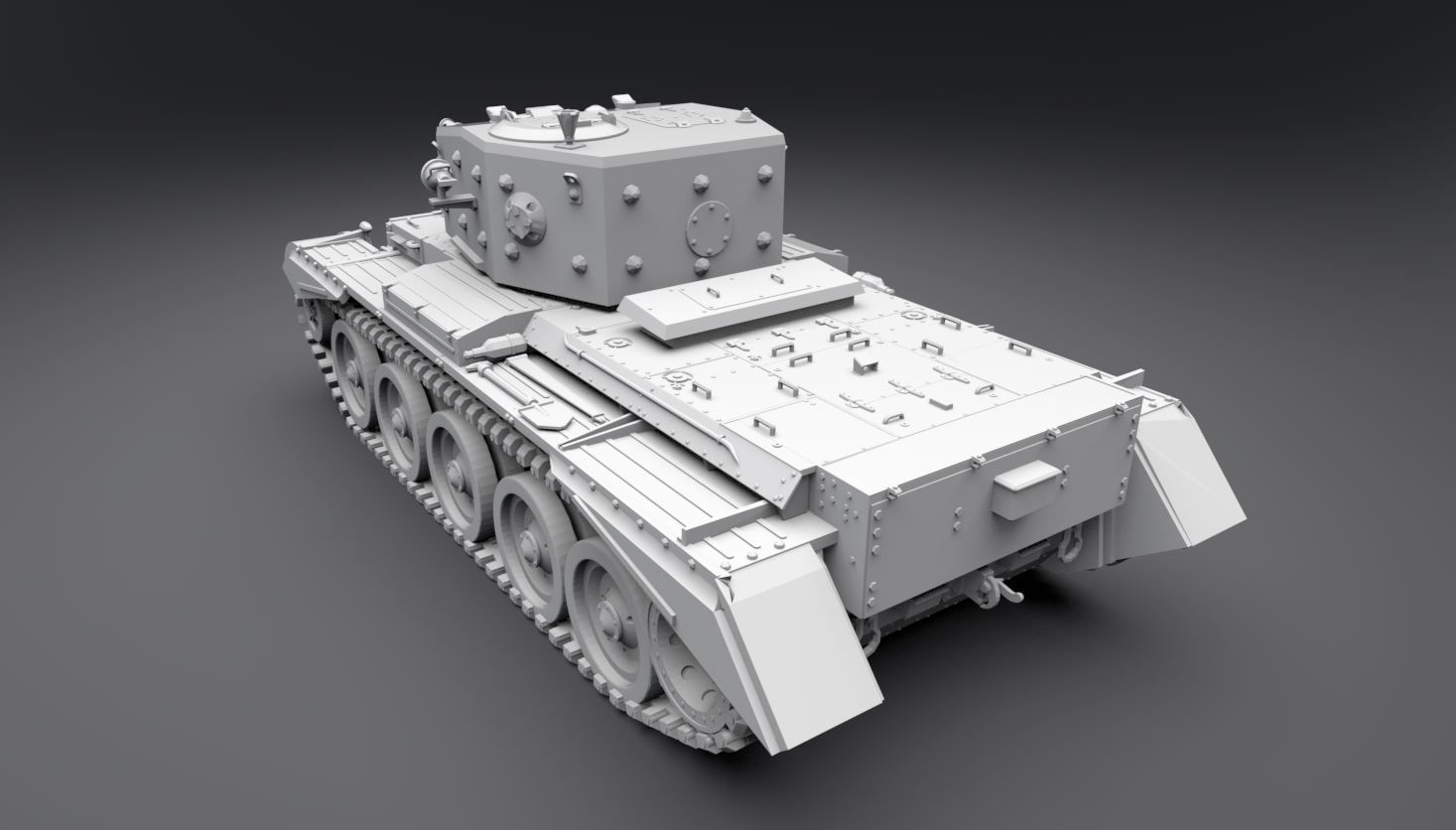 Cromwell Tank Scale model 3D model 3D printable | CGTrader