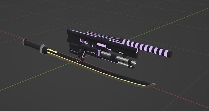 Neon weapon set free VR / AR / low-poly 3D model | CGTrader