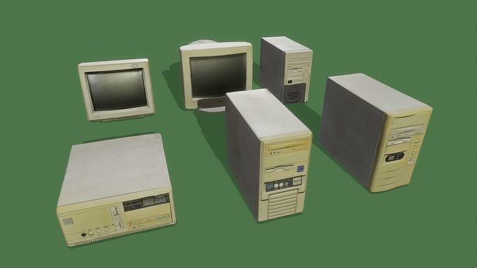 3D model 3D Scan Old Computers Pack VR / AR / low-poly | CGTrader