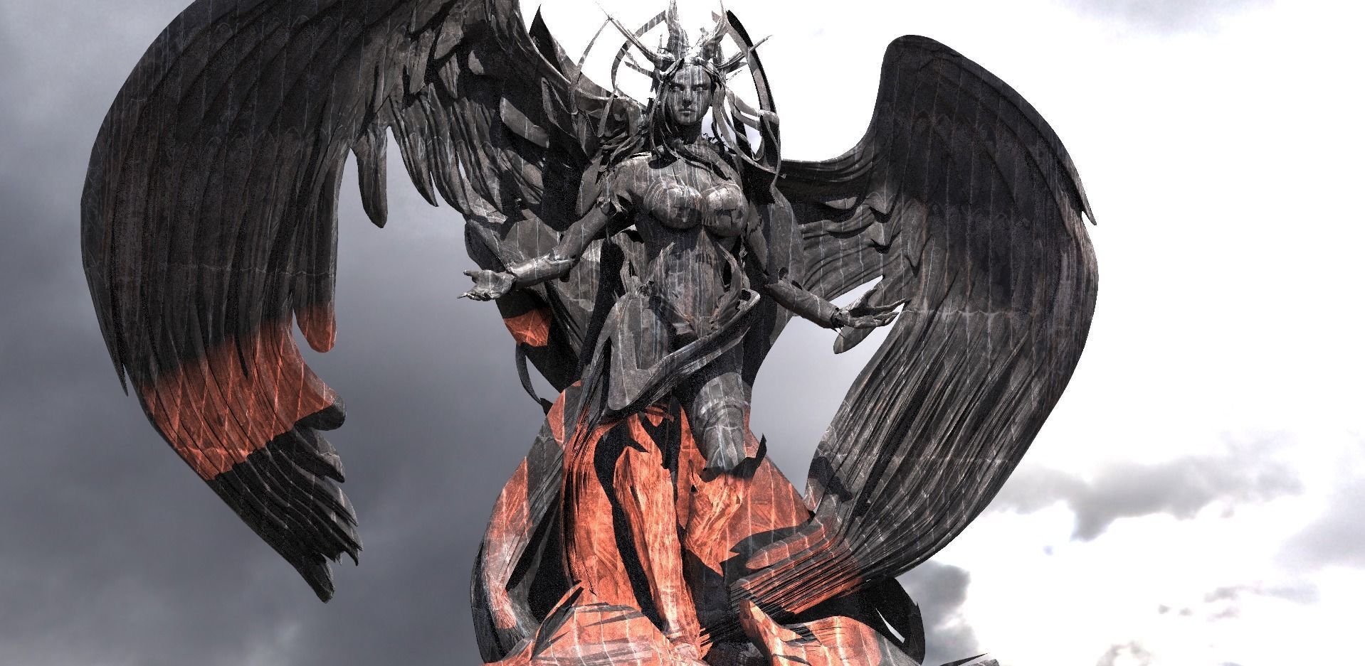 Guardian Angel Queen 3D model | CGTrader