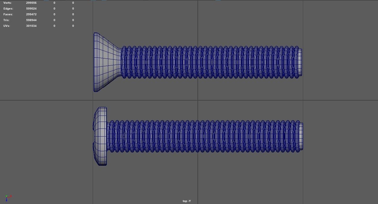 Machine Screws 3D Model 3D model | CGTrader