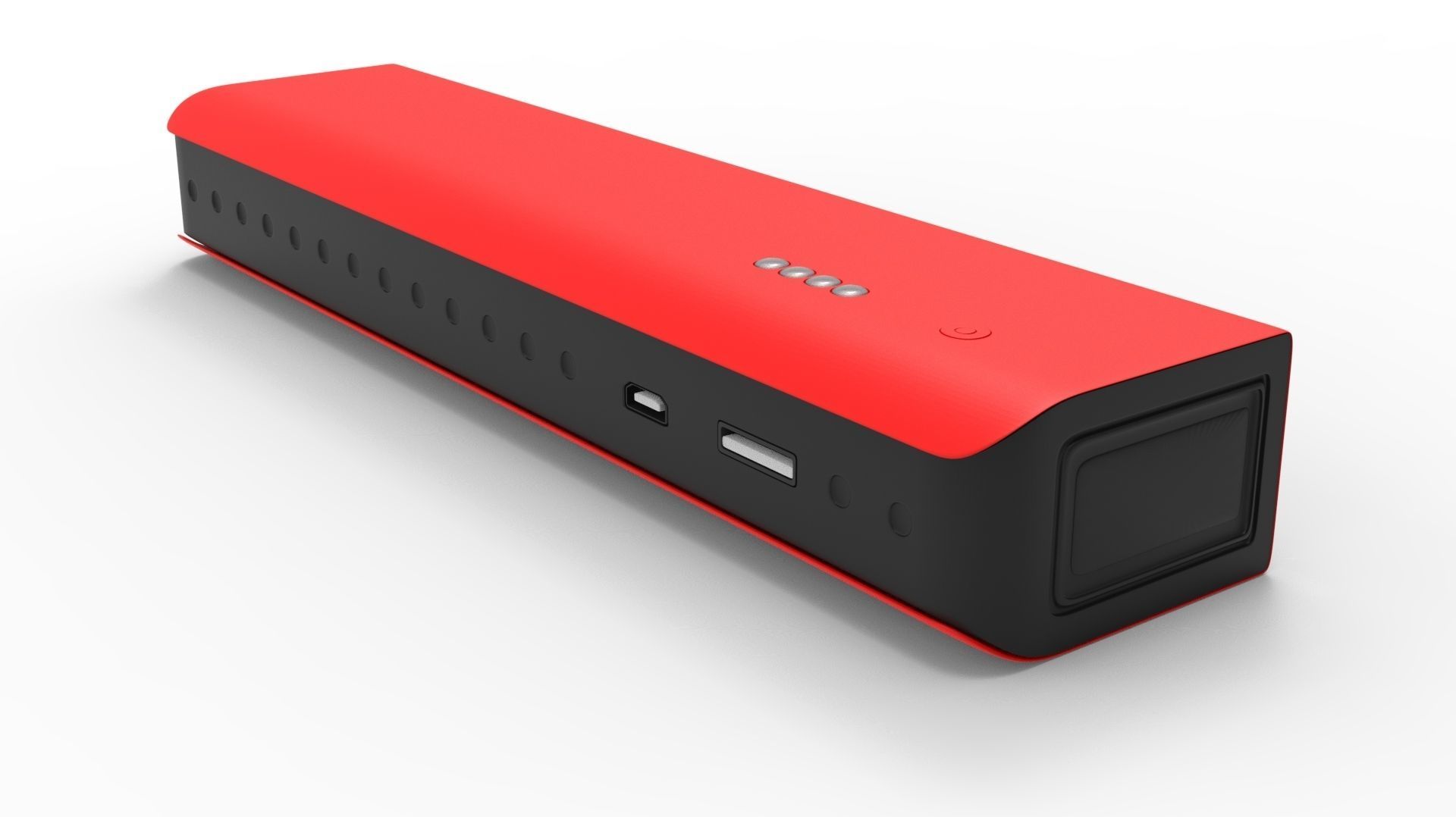 POWERBANK 02 RED 3D model | CGTrader