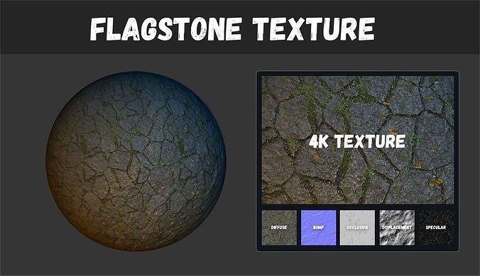 Realistic Flagstone Texture | CGTrader
