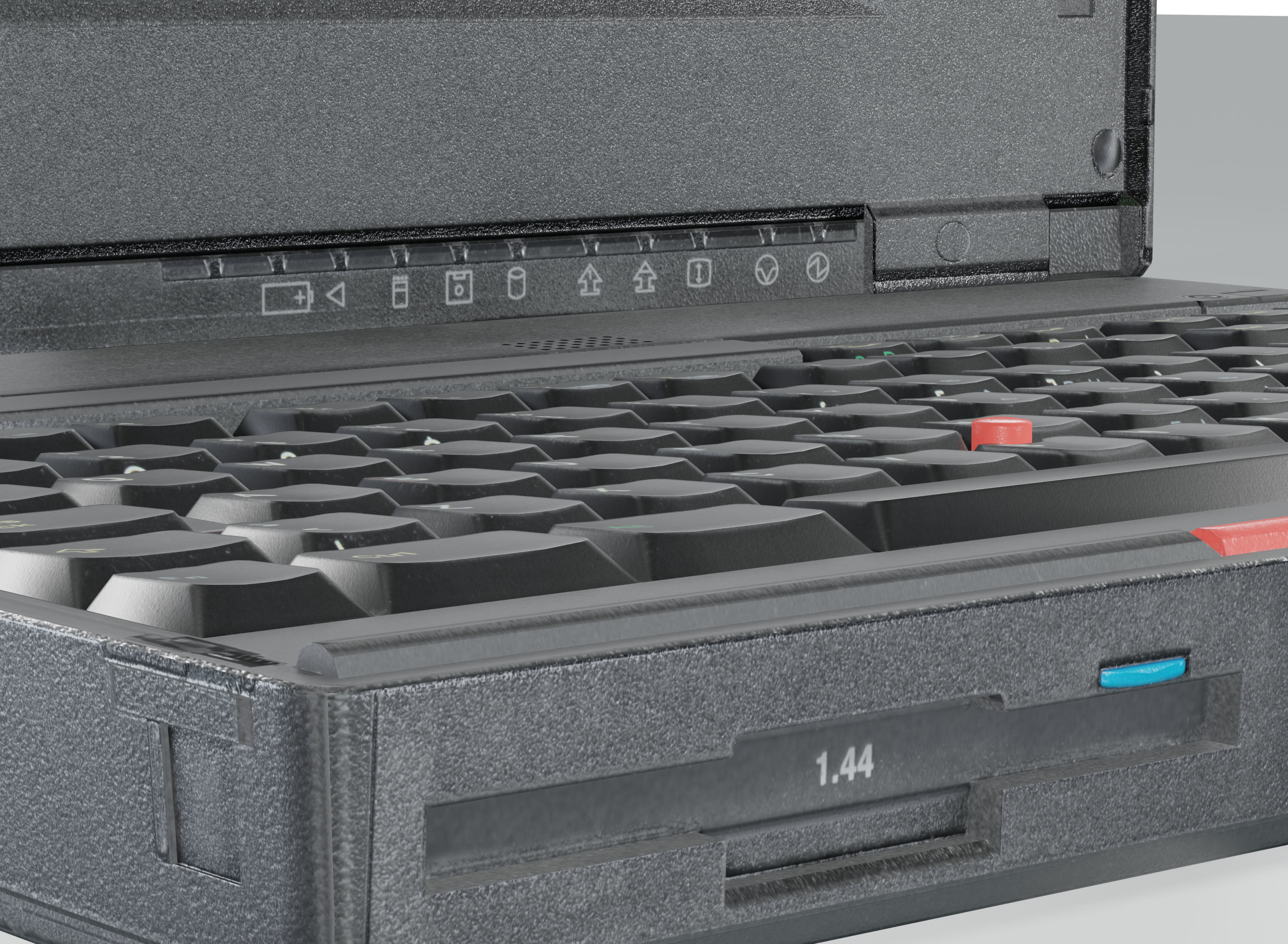 90s Laptop IBM Thinkpad 360CE 3D model rigged | CGTrader