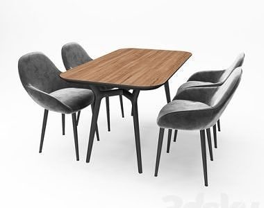 dining table 3D model | CGTrader