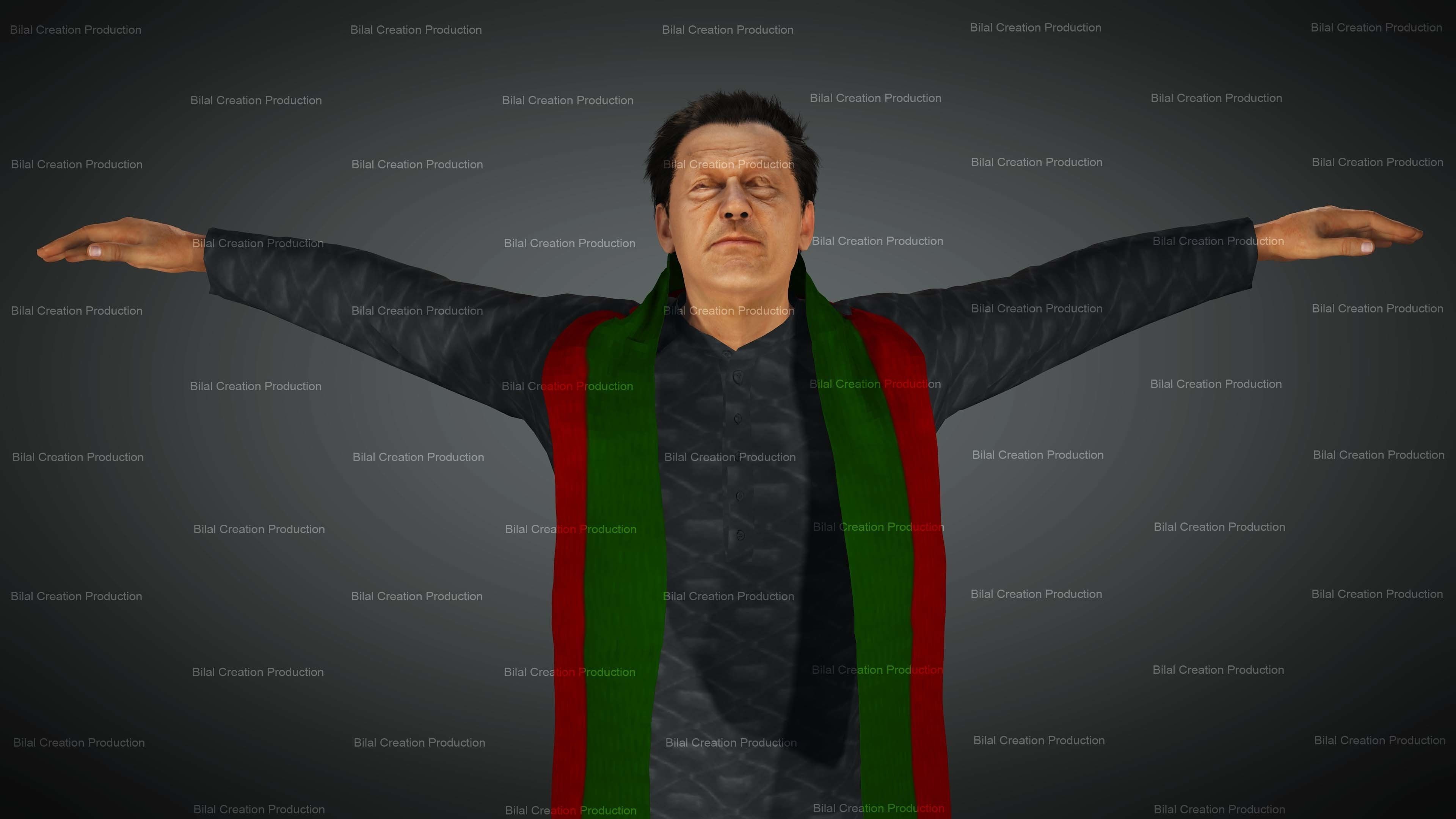 Imran Khan with Animation 3D model animated rigged | CGTrader