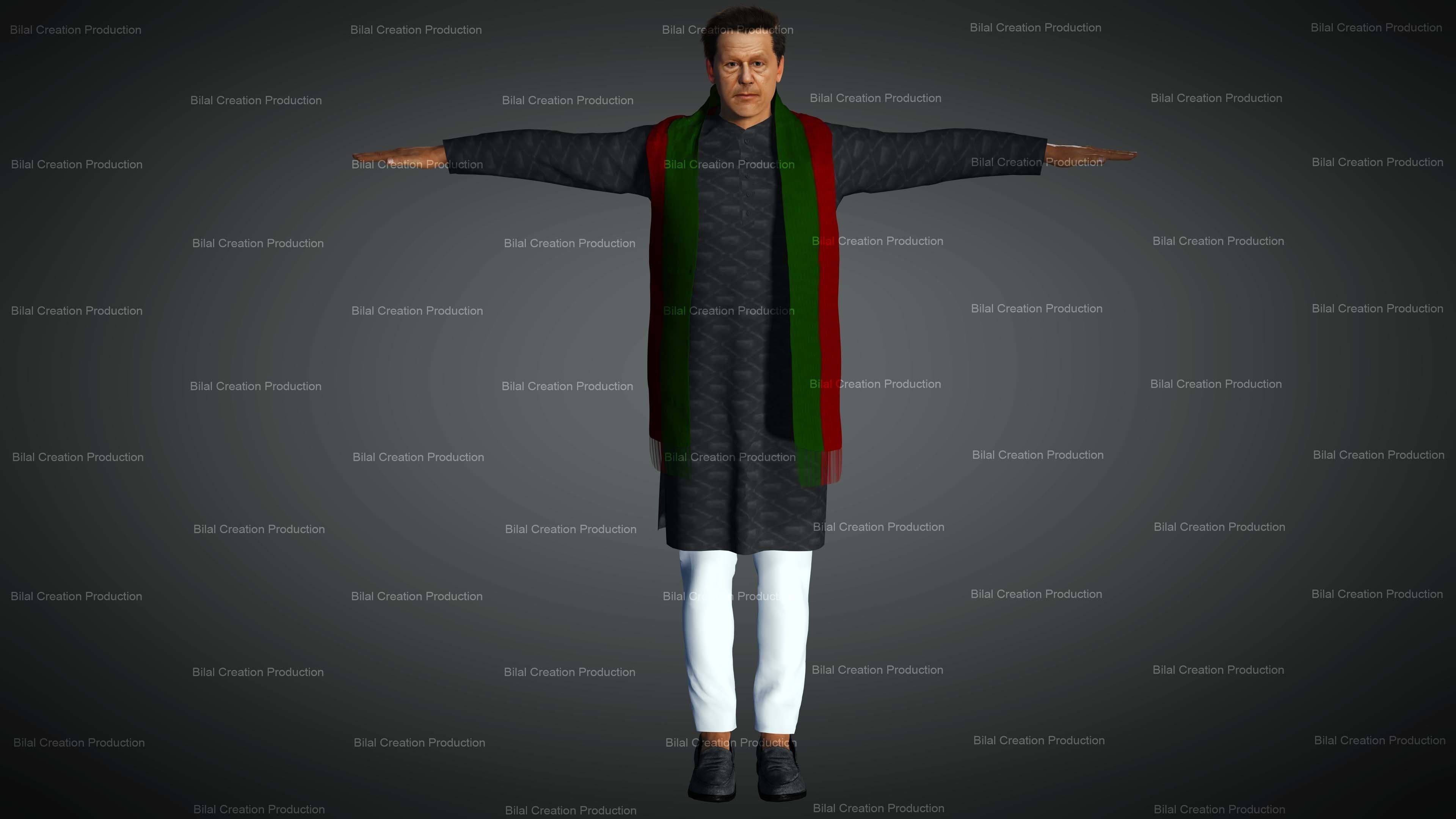 Imran Khan with Animation 3D model animated rigged | CGTrader