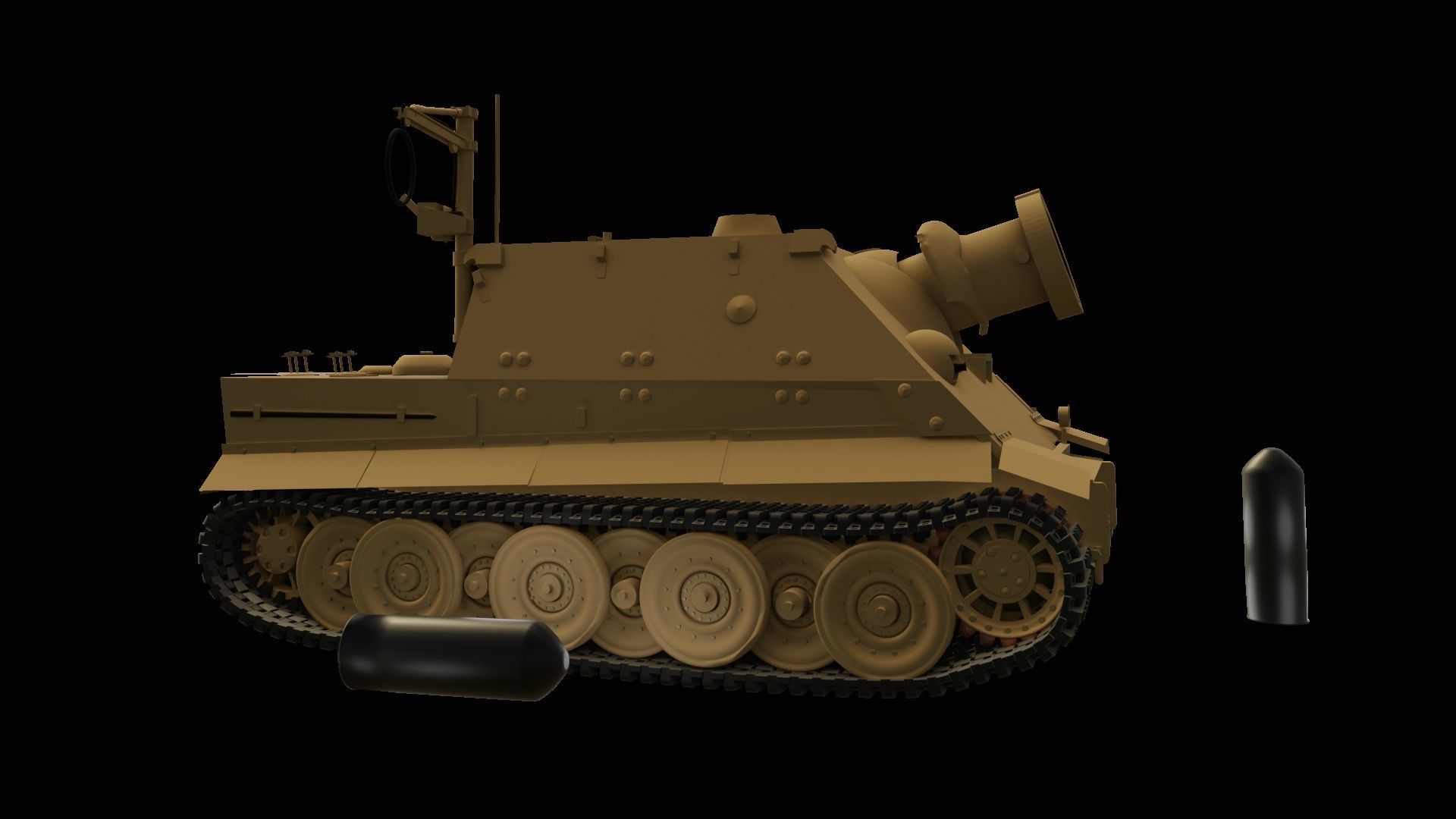 SturmTiger German self-propelled artillery of WW2 free 3D model | CGTrader