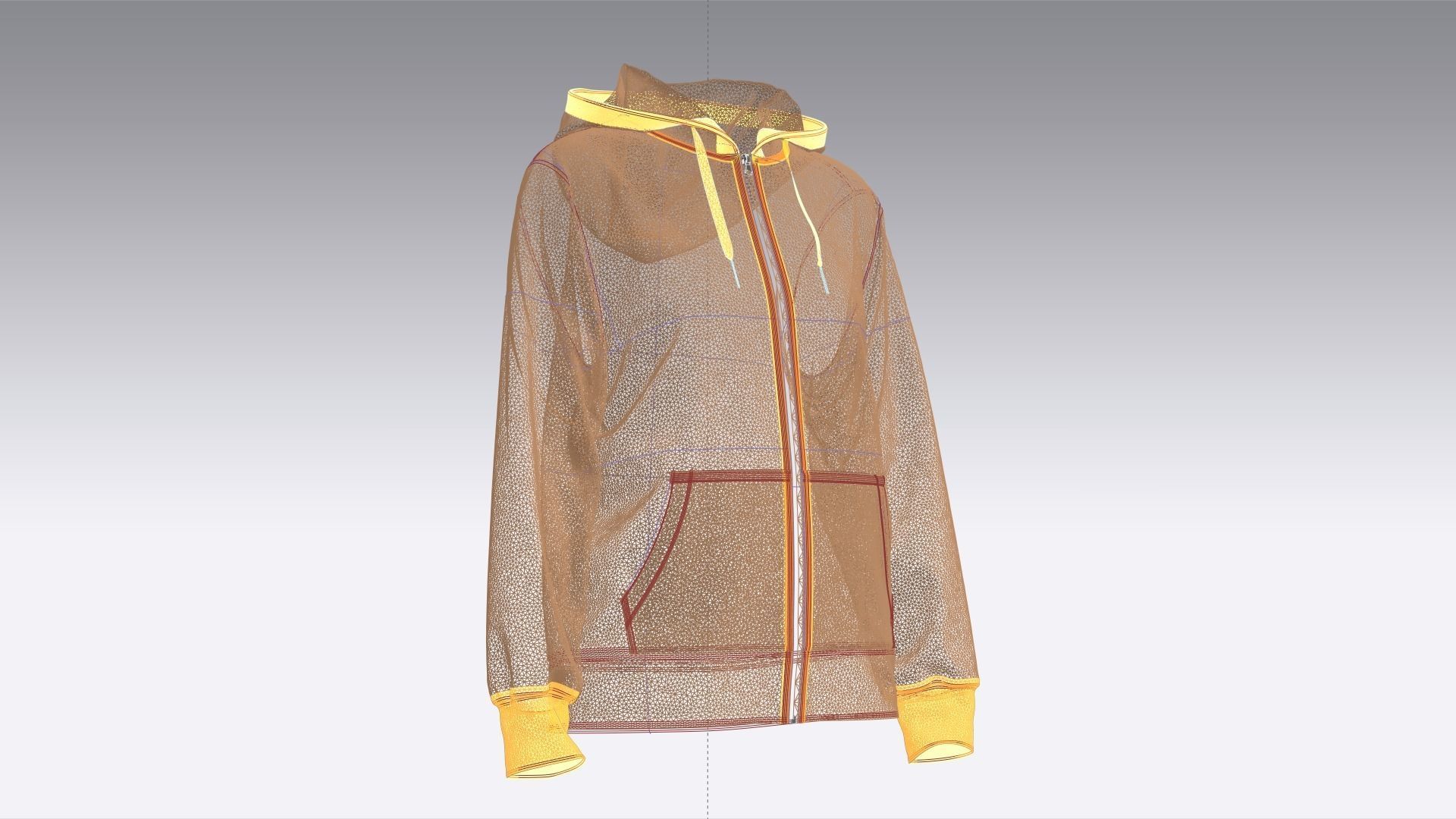 Zip-up Hoodie 3D model | CGTrader