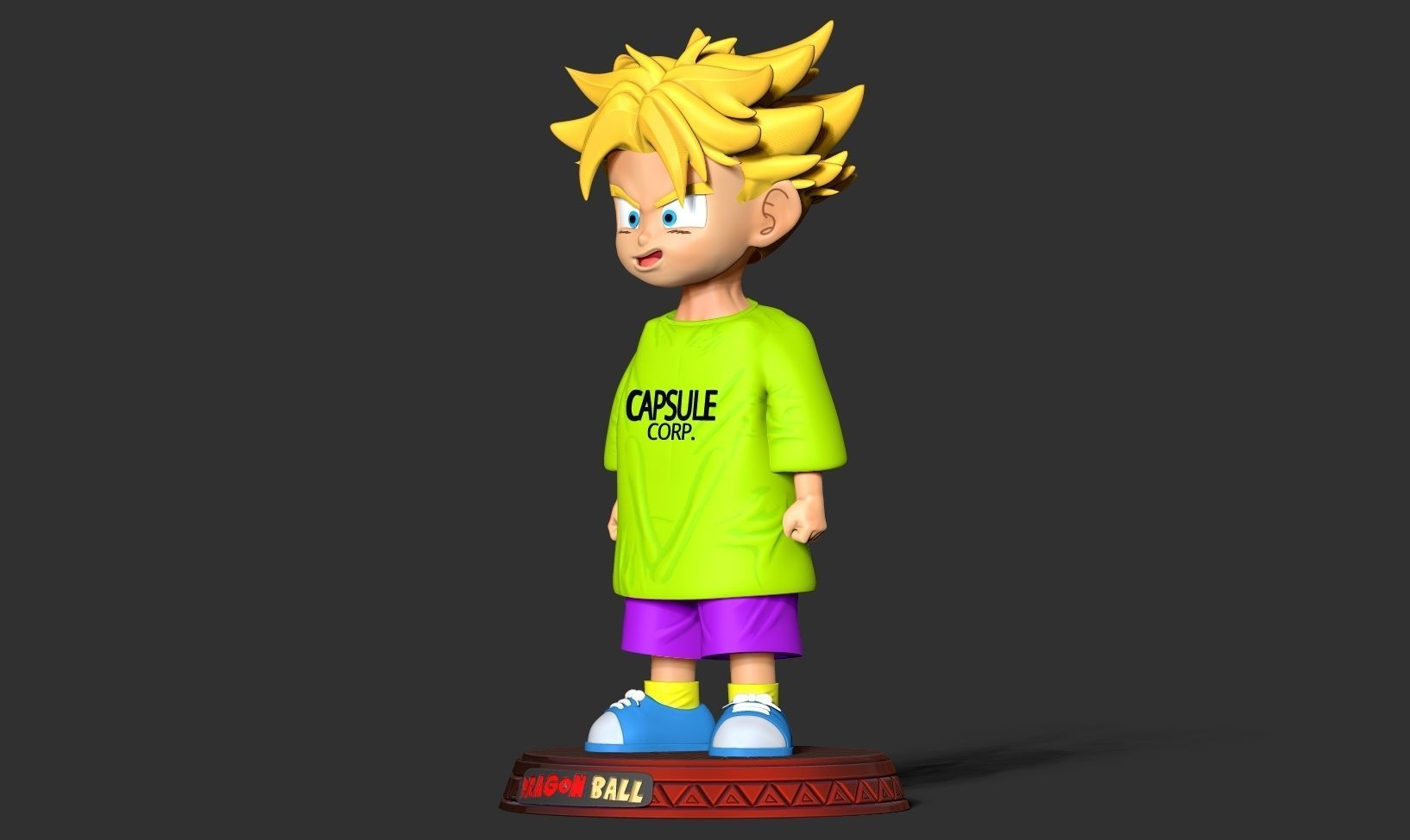 Kid Trunks - Dragon Ball 3D model 3D printable | CGTrader