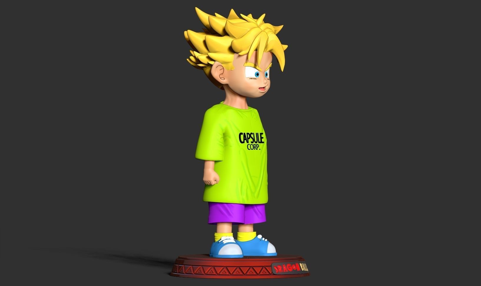 Kid Trunks - Dragon Ball 3D model 3D printable | CGTrader