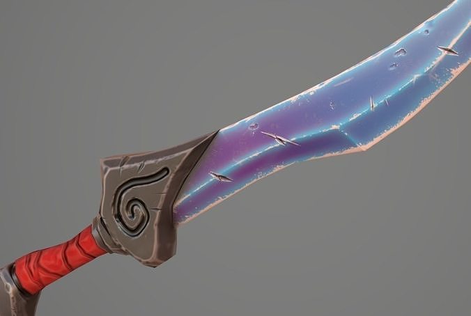 3D model Stylized Cristal Blade 01 VR / AR / low-poly | CGTrader