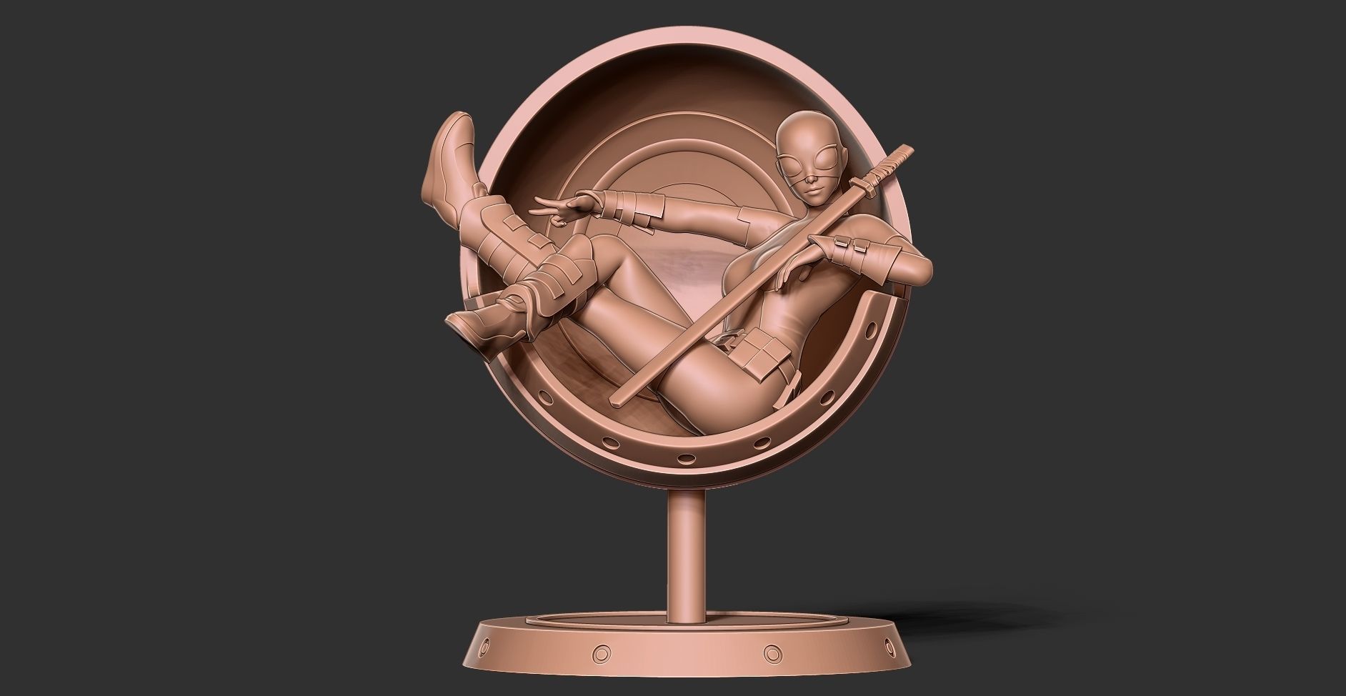 GwenPool Fanart - new version 3D model 3D printable | CGTrader