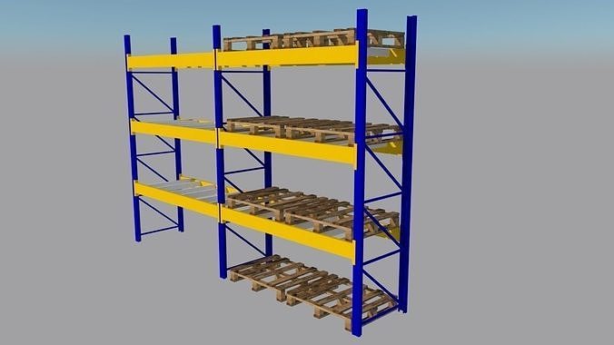 3D model Heavy Duty racking system VR / AR / low-poly | CGTrader