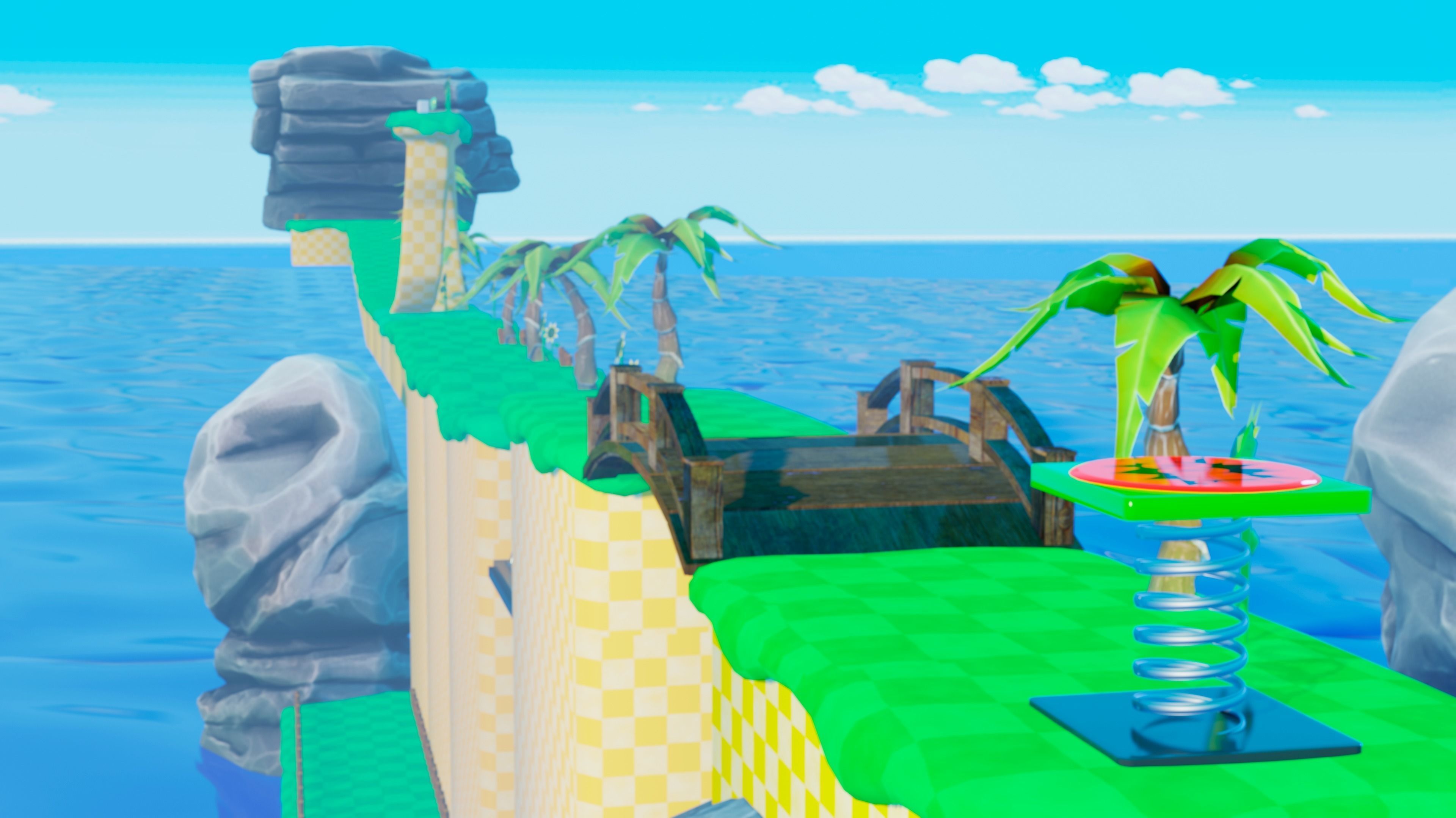 Sonic map 3D model | CGTrader