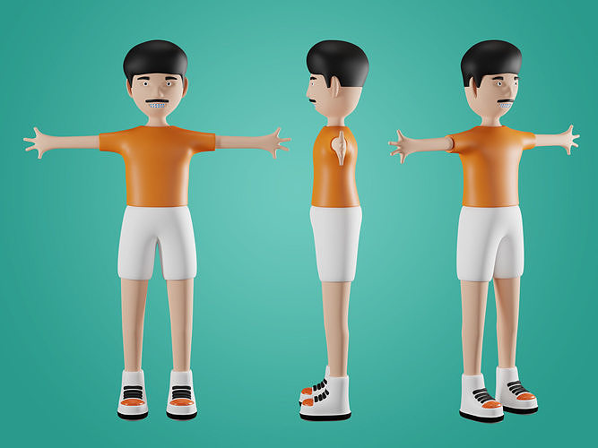 3D Character Man Minimal style 3D model | CGTrader