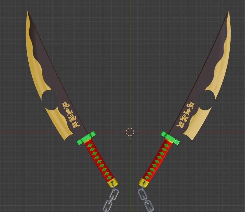 Tengens Swords 3D model | CGTrader