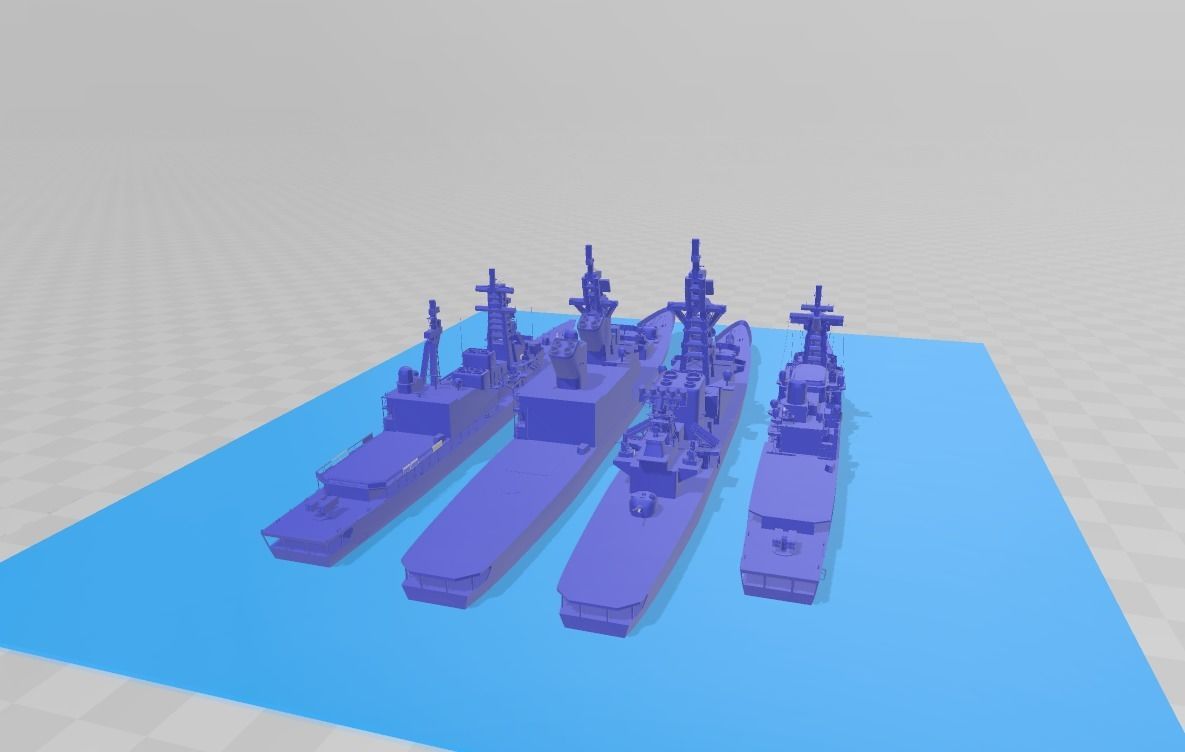 Japanese Cold War Naval Package 3D model 3D printable | CGTrader