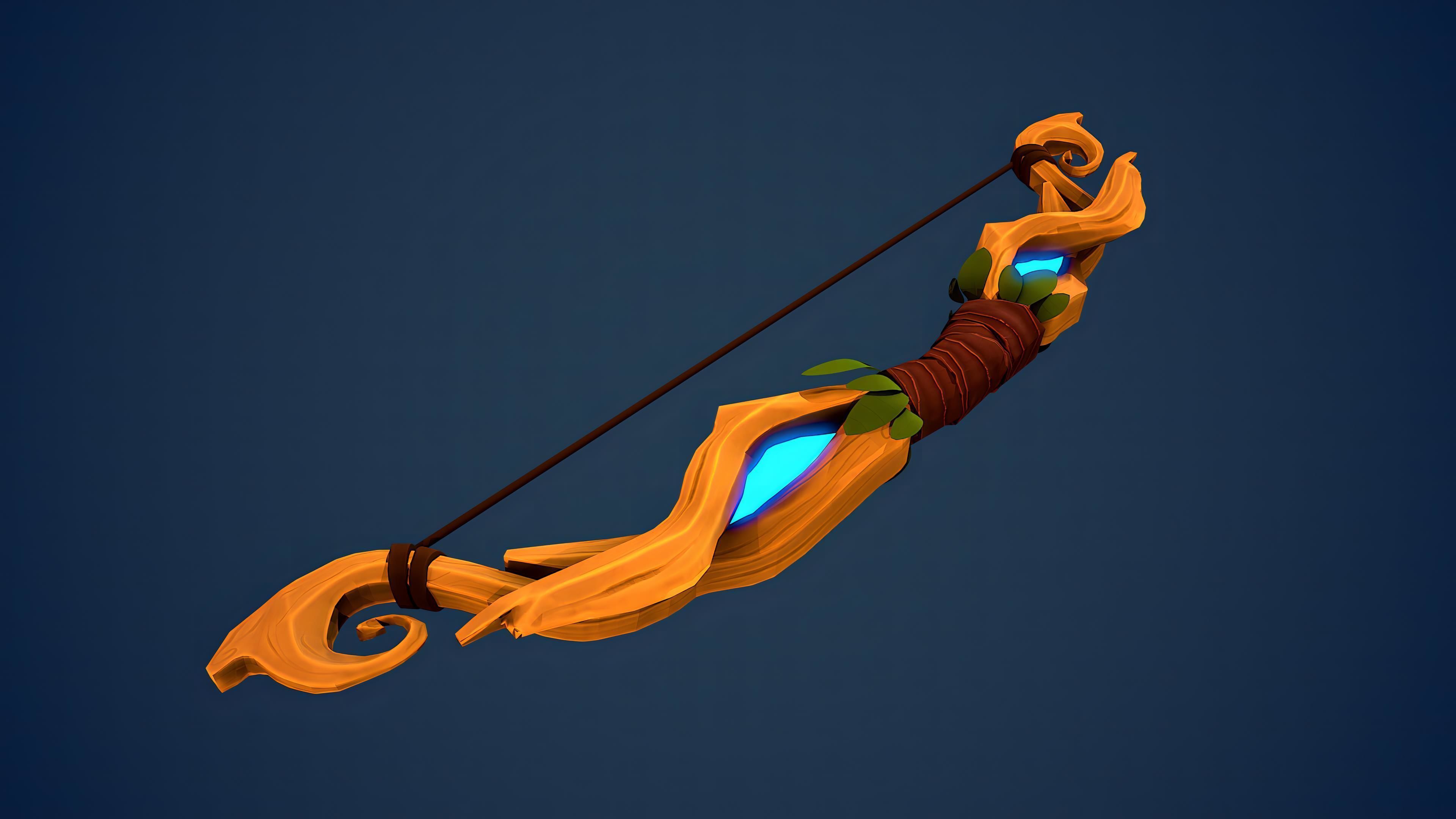 3D model Stylized Elemental Bow VR / AR / low-poly | CGTrader