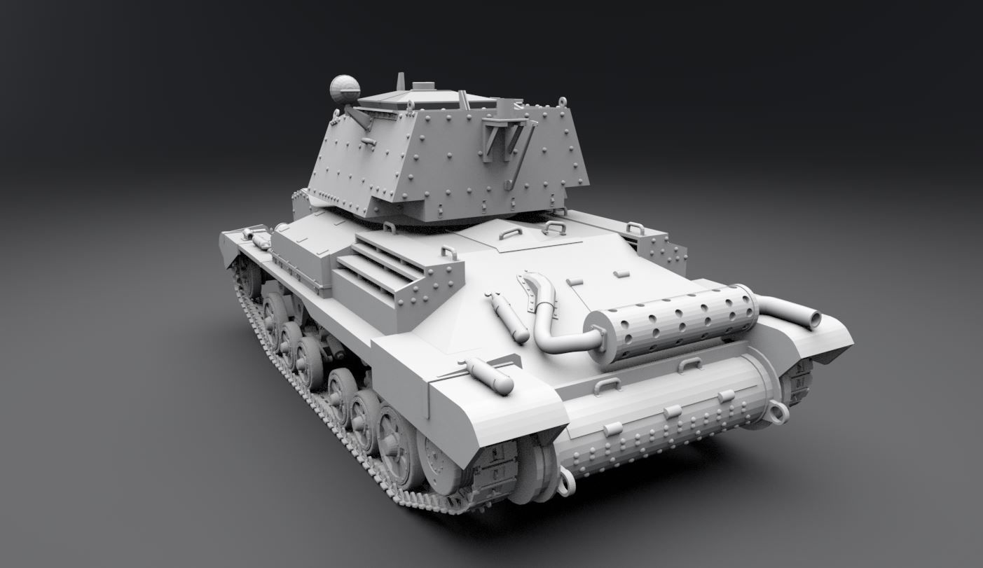 A10 Cruiser Tank scale model 3D model 3D printable | CGTrader