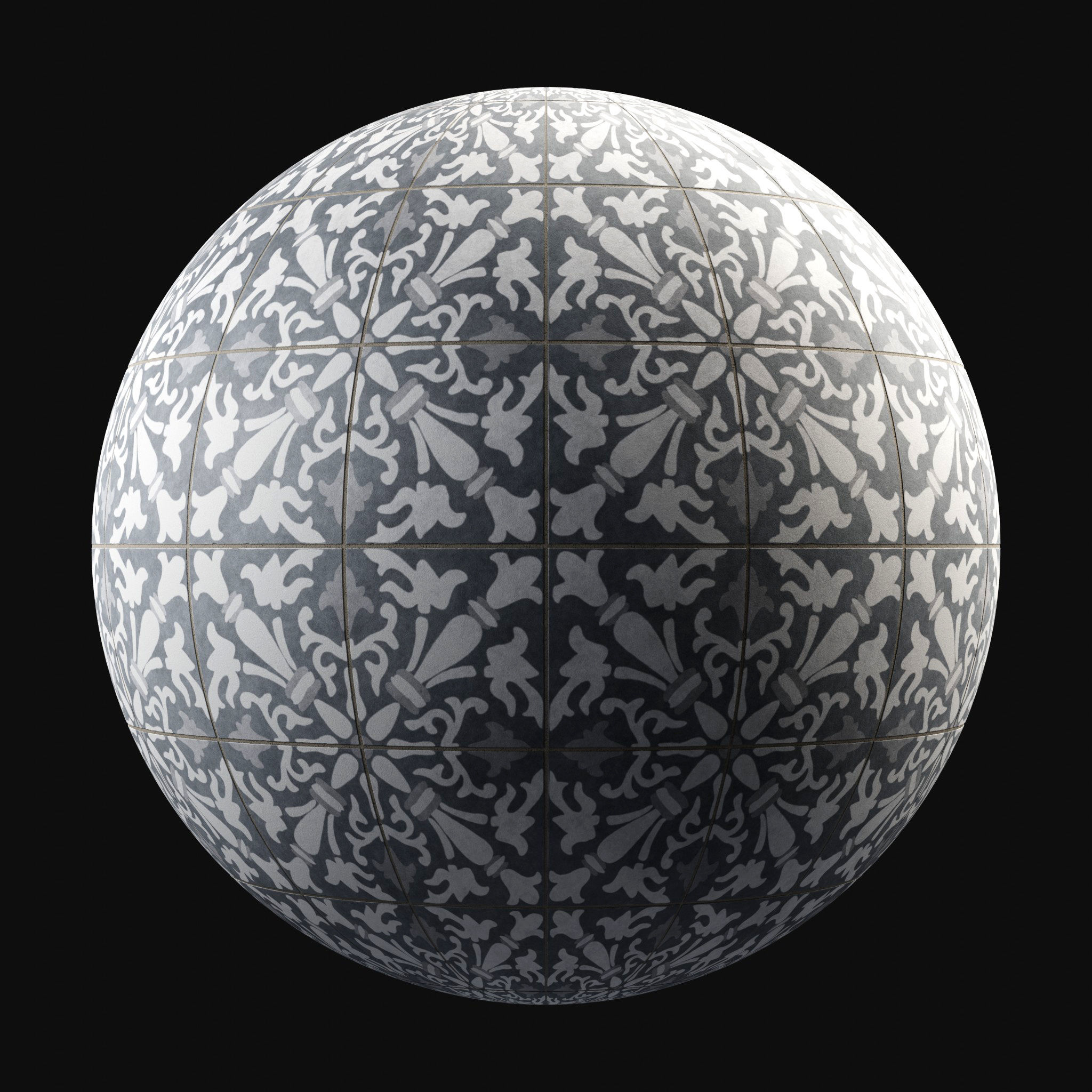Encaustic Cement Tile - PBR Materials V1 Texture | CGTrader