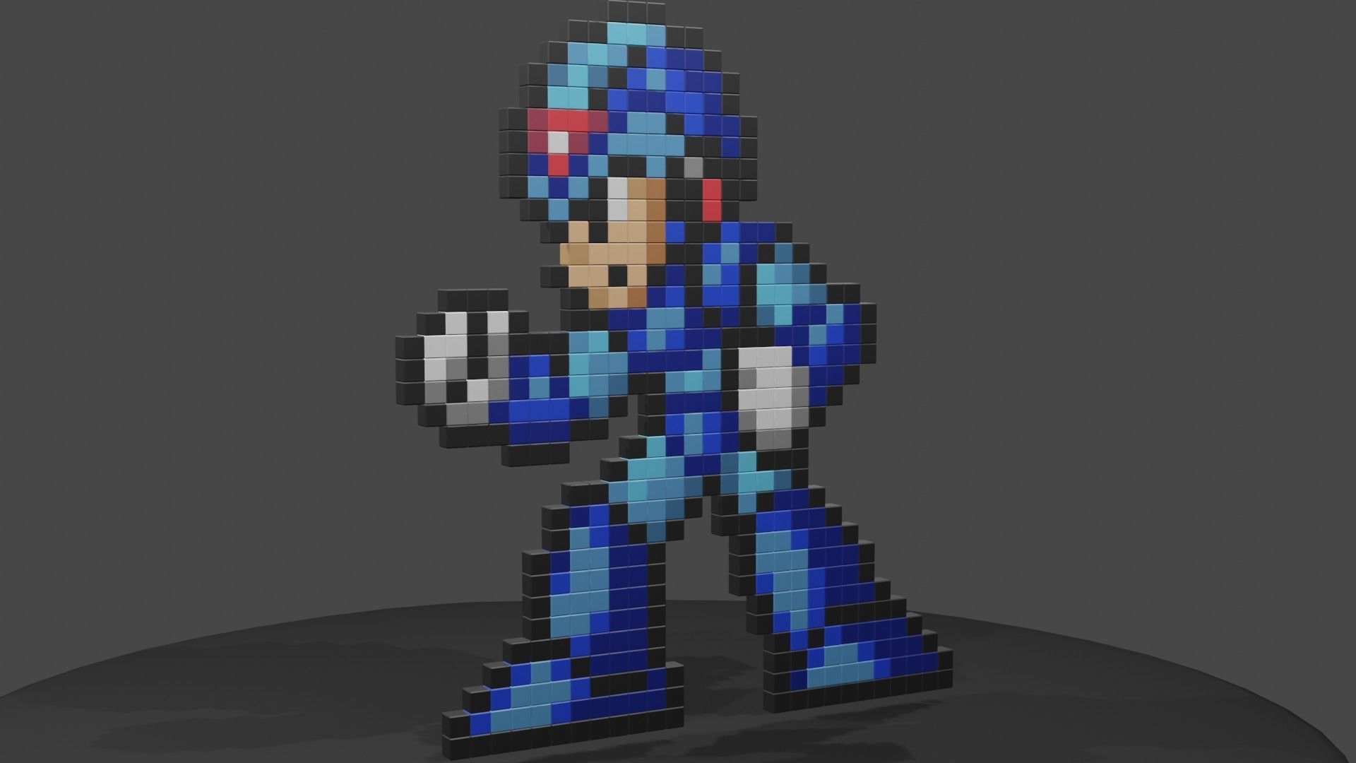 Rockman X 8 bit 3D model | CGTrader