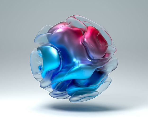 Modern Abstract Spherical Geometrical Sphere Orb 3D Model 3D model ...