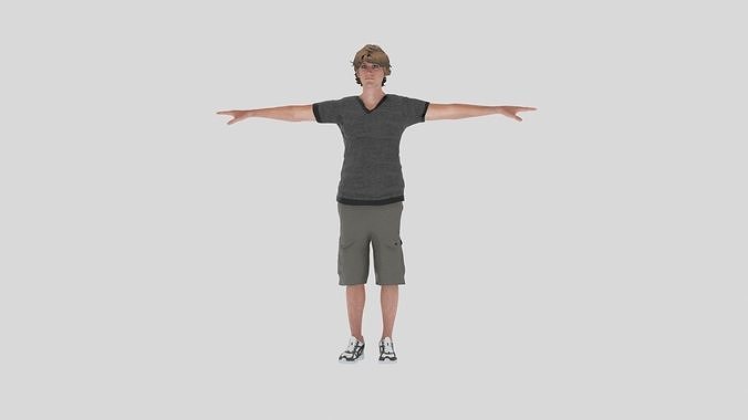 rigged character 3D model rigged | CGTrader