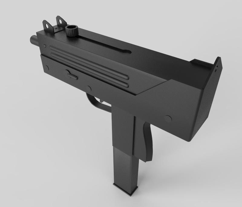 Ingram Mac Gun 3D model | CGTrader
